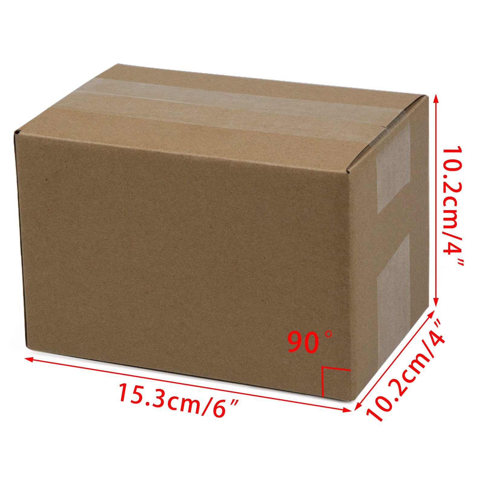 SUNLPH Shipping Boxes 6x4x4 Inches Small Corrugated Cardboard Boxes, 21 ...