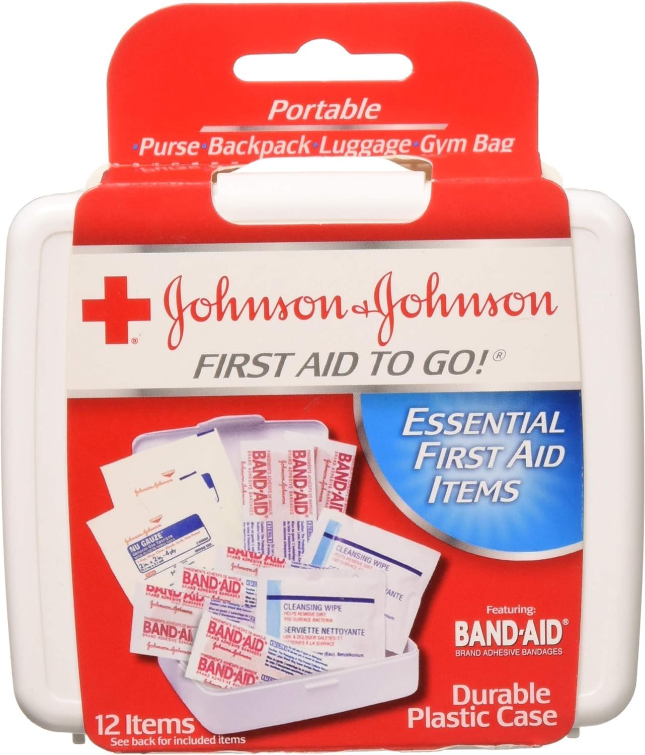 Amazon.com: JOHNSON & JOHNSON First Aid to Go Kit 12 Items 1 Each (Pack ...