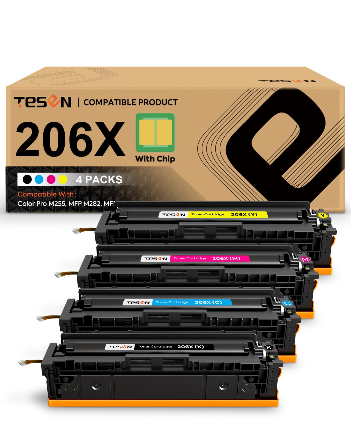 Amazon.com: 206X Toner Cartridge 206A High Yield Set Compatible ...