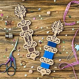 Amazon.com: Floss Bobbins, Wooden Floss Bobbins, 2 Pcs Thread ...