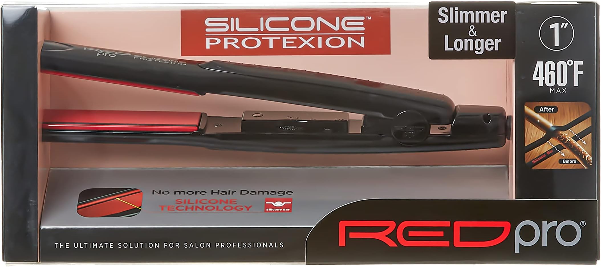 Amazon.com : Red Pro Hair Straightener Silicone Protexion Flat Iron 1 ...