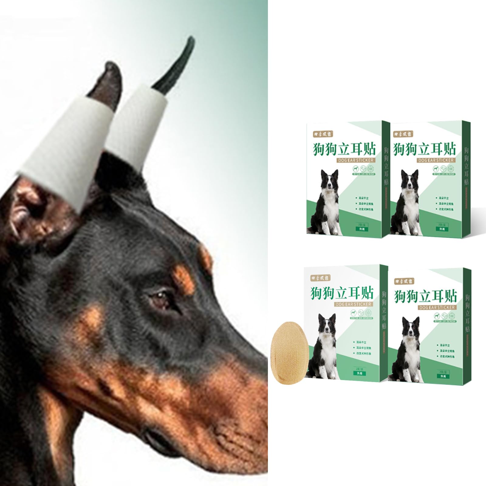 Manon Rosa Dog Ear Posting Kit For Doberman Pinschers Ear | Desertcart ...
