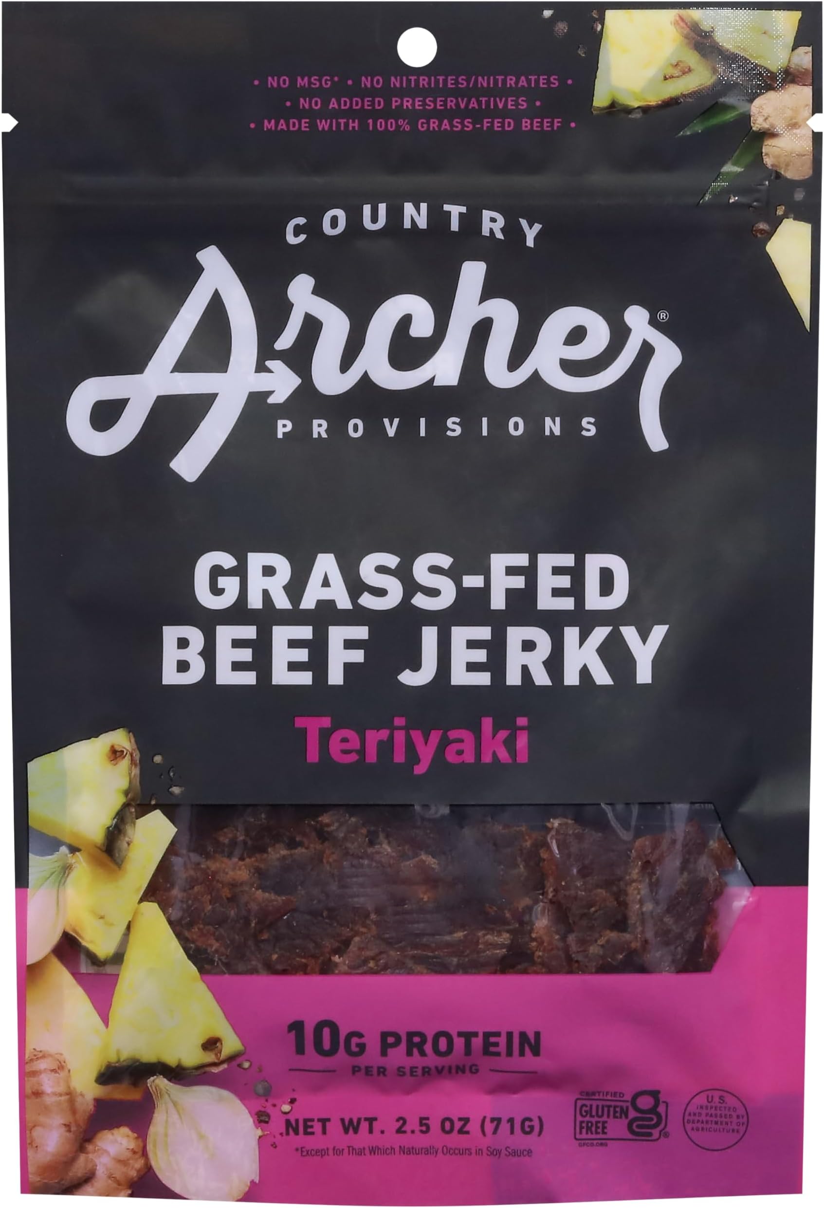 Amazon.com: Country Archer Jerky Beef Original 2.5 OZ : Grocery ...