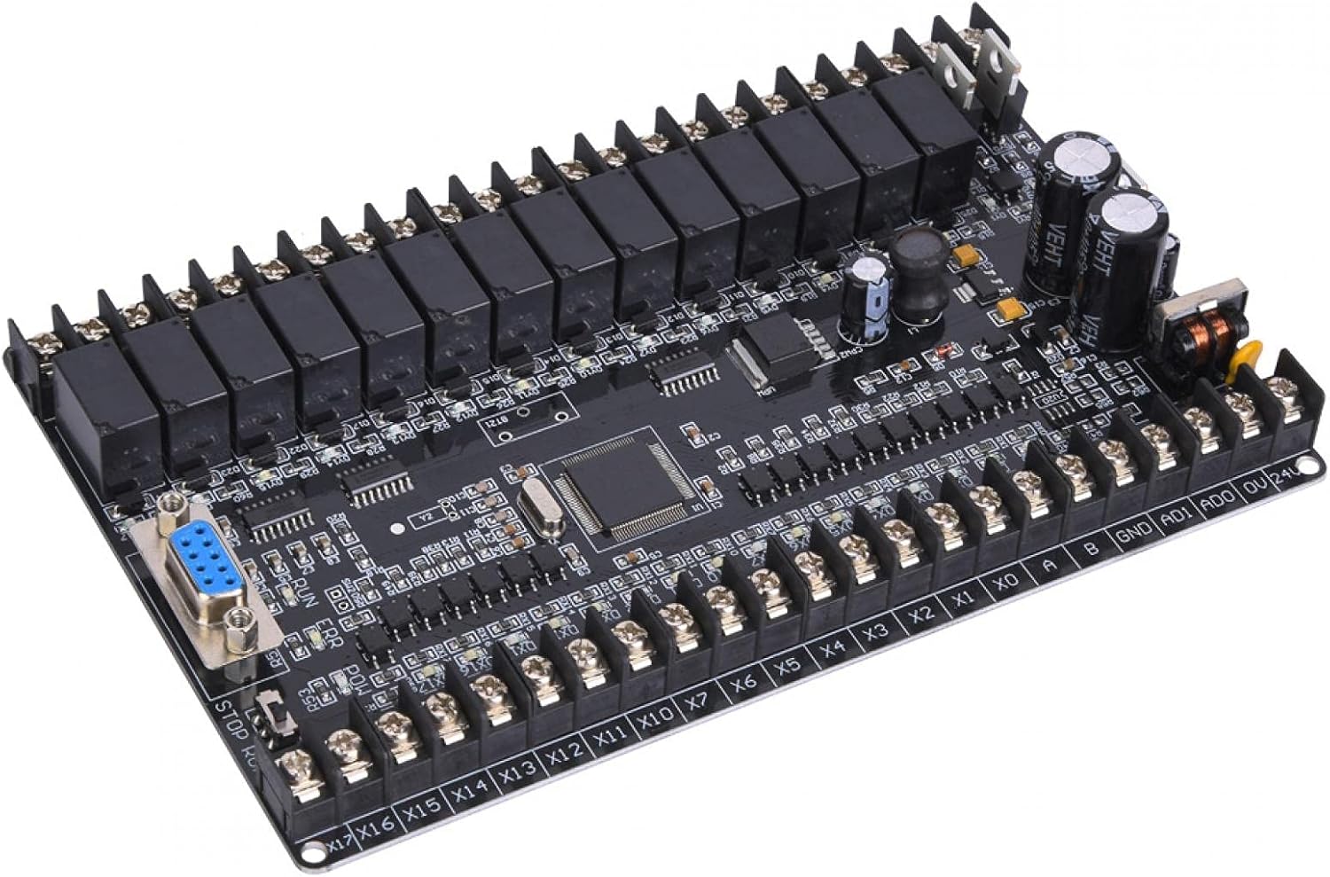 PLC Relay Module, Industrial Control Board 32-bit CPU FX1N 32MRT for ...