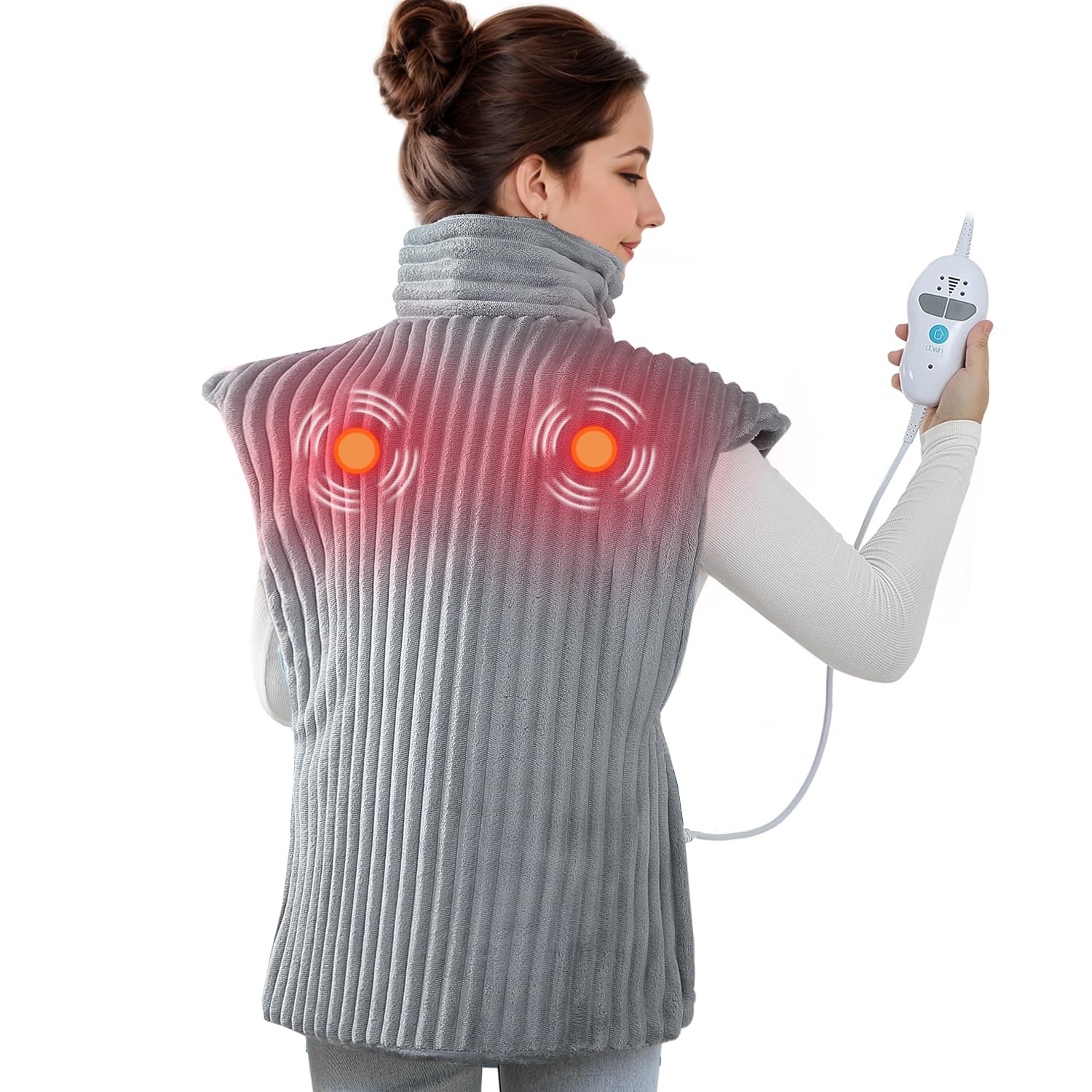 Amazon.com: Massaging Heating Pad for Neck and Shoulders,Wearable ...