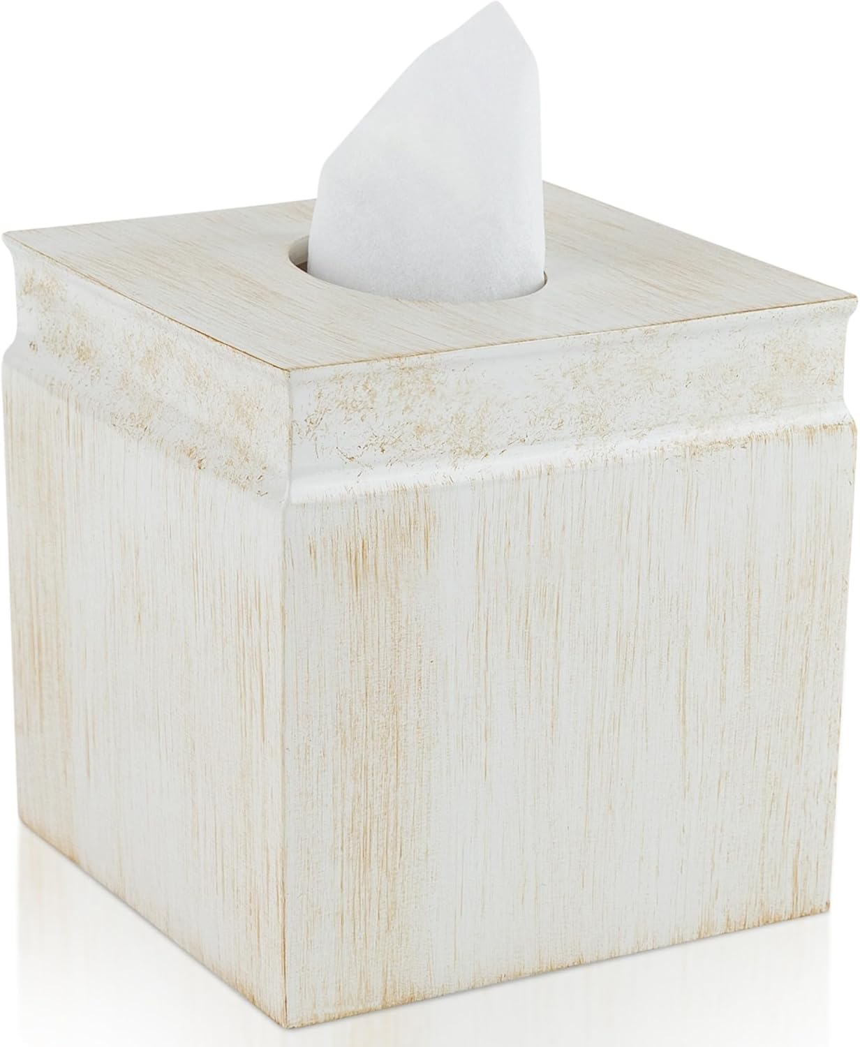 Amazon.com: Creative Scents Rustic Luxe Tissue Box Cover Square – Beige ...