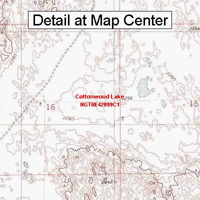 Amazon.com : USGS Topographic Quadrangle Map - Cottonwood Lake ...