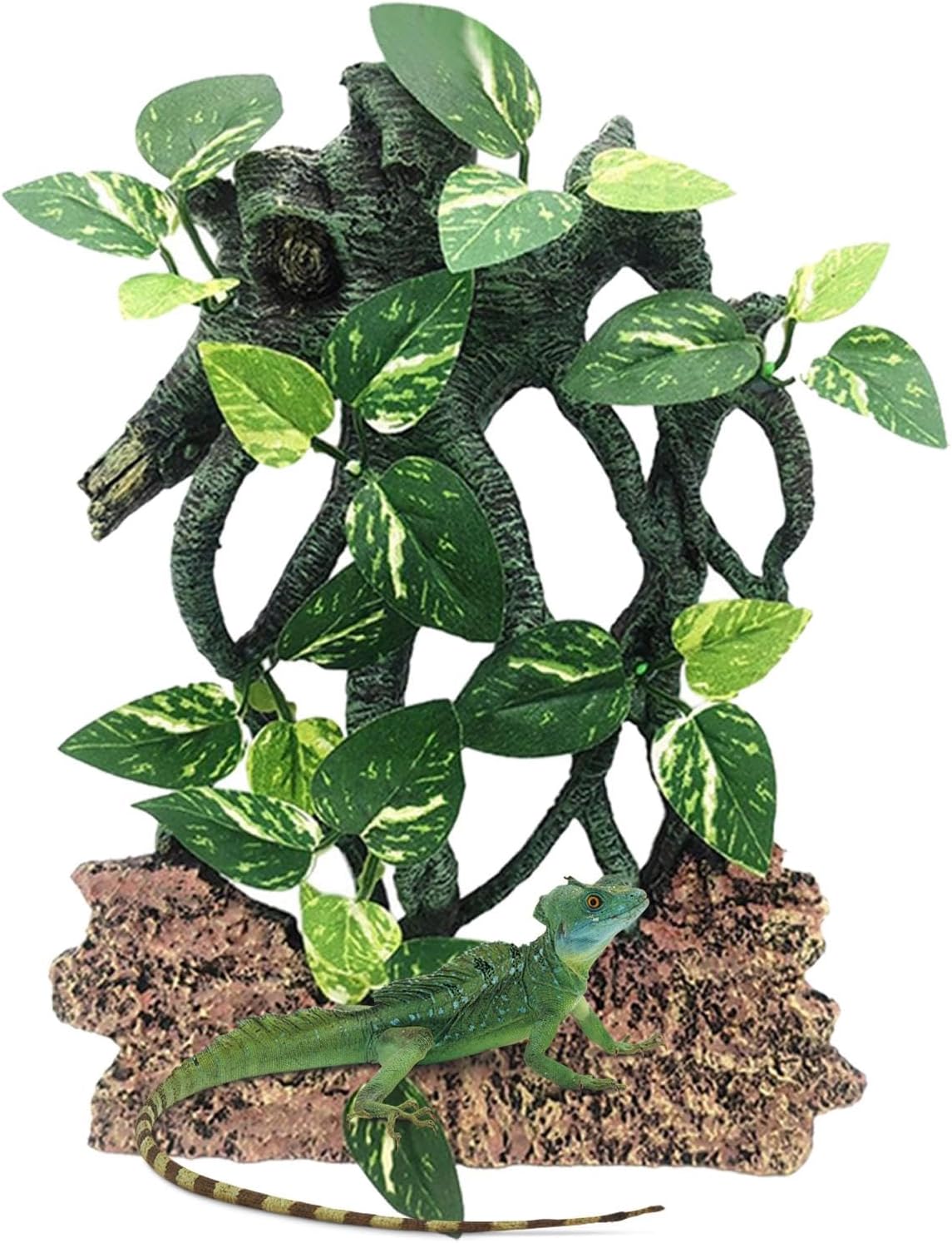 Reptile Tree - Suction Tree Branch with Leaves - Enrichment Toys, Snake ...