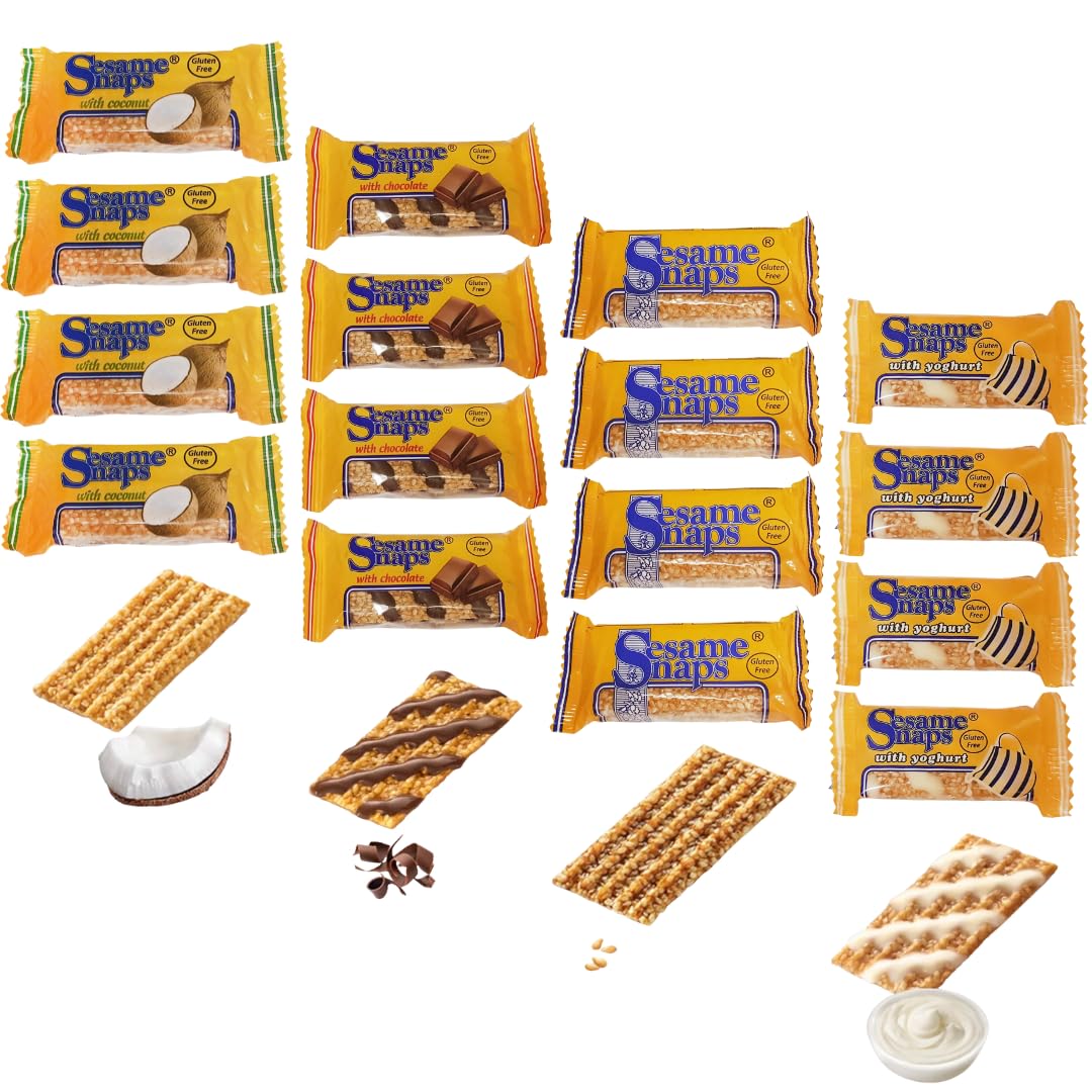Buy Sesame snaps - Vegan, Gluten Free Delights with Coconut, Chocolate ...