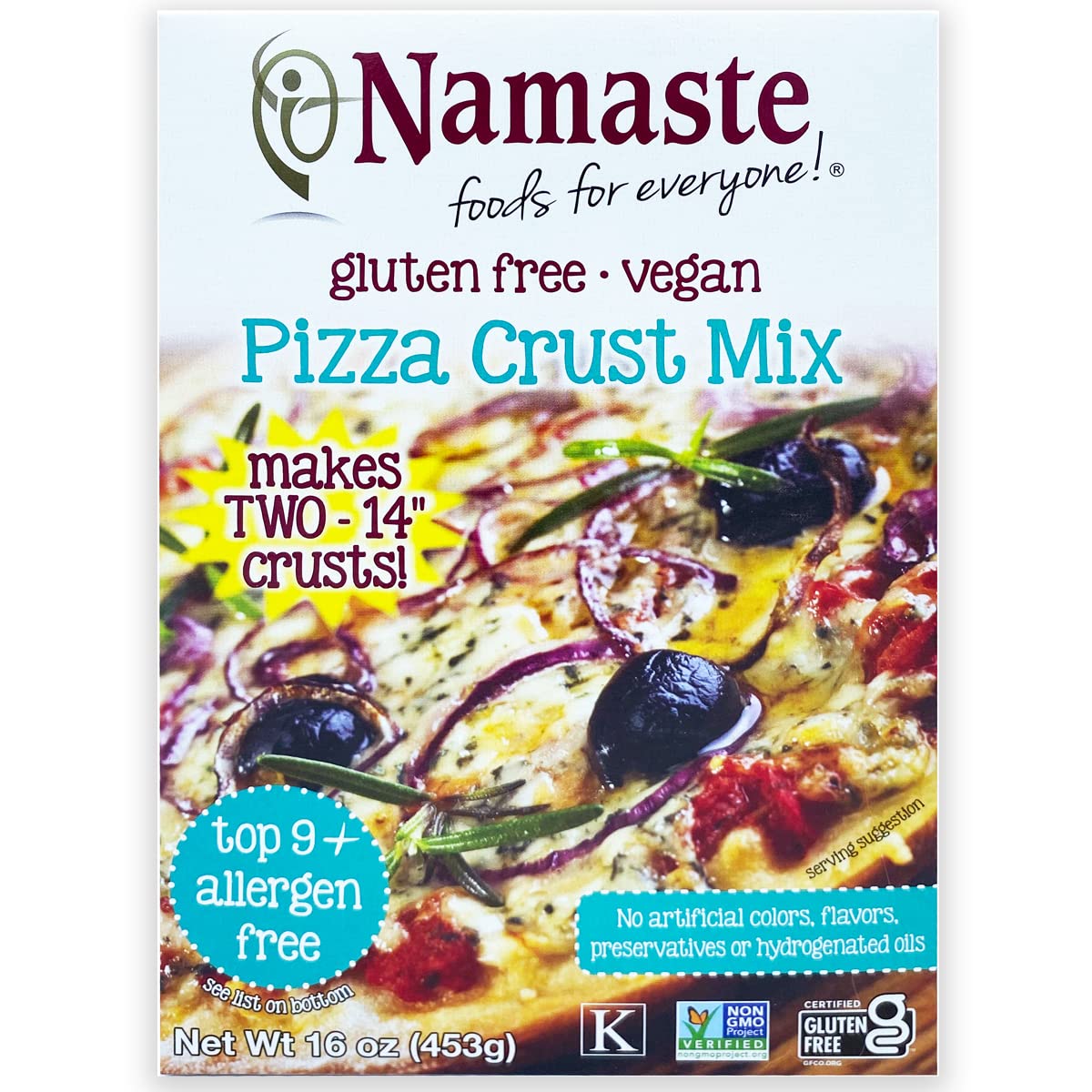 Amazon.com: Namaste Foods, Gluten Free Pizza Crust Mix, Allergen-Free ...