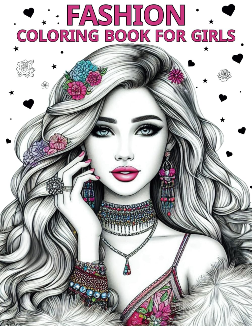 Fashion Coloring Book for Girls Ages 8-12 years old: Fun and trendy ...
