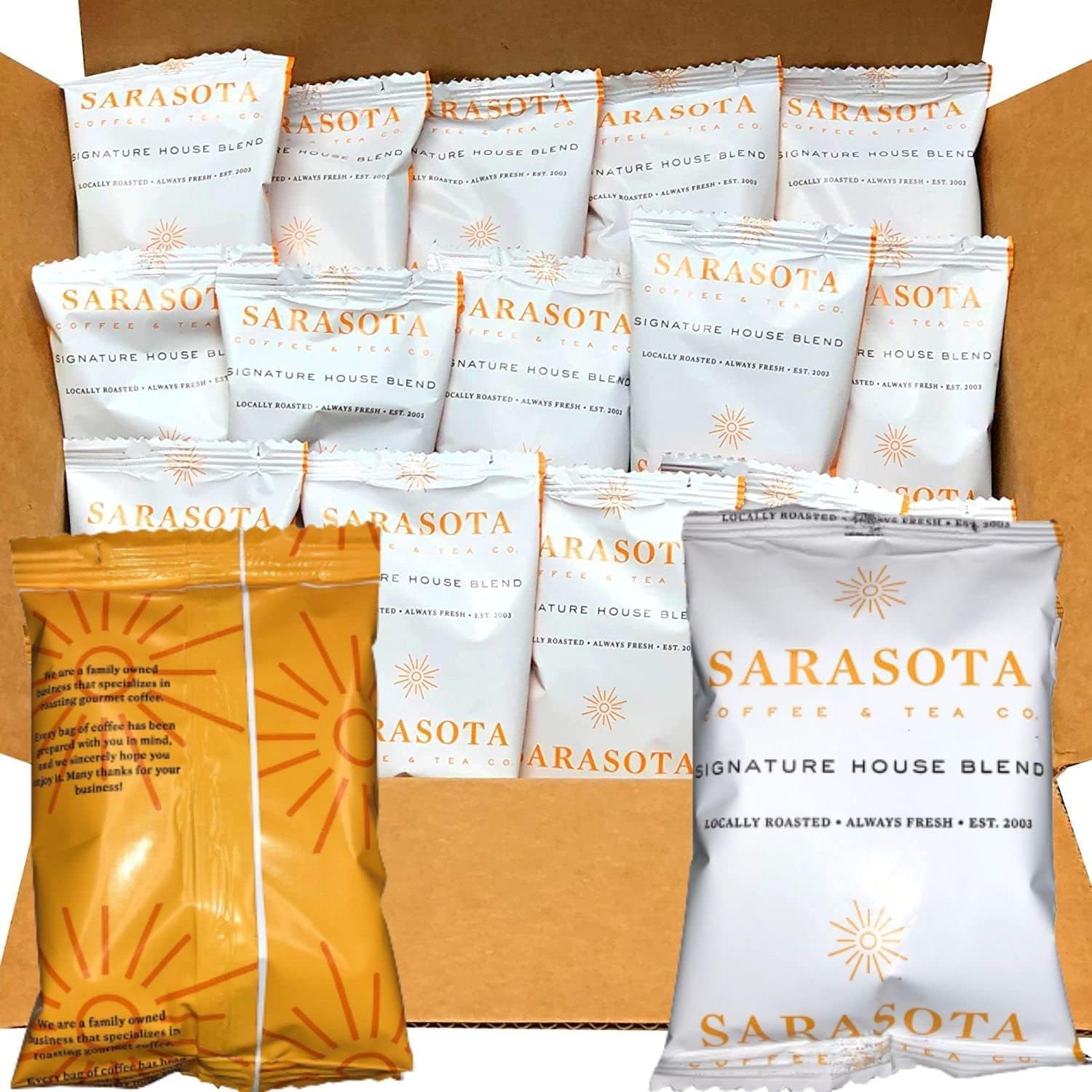 Amazon.com: Sarasota Coffee Packets, Pre Ground Coffee Packs, Signature ...