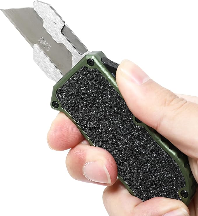 Minzerus Aviation Alumium Auto Retractable Utility Knife, Heavy Duty ...