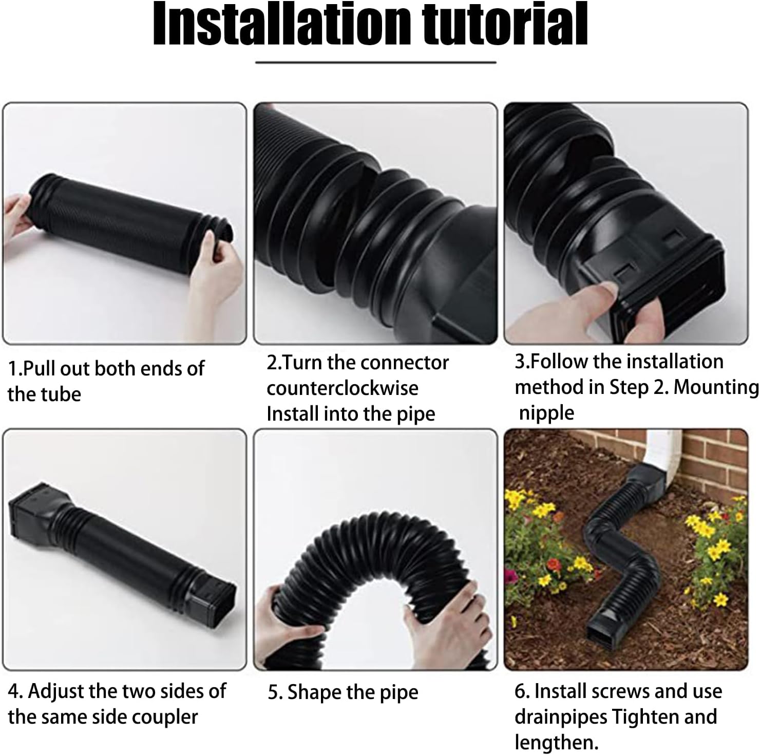 2-Pack Gutter Downspout Extensions - Rain Gutter Australia | Ubuy