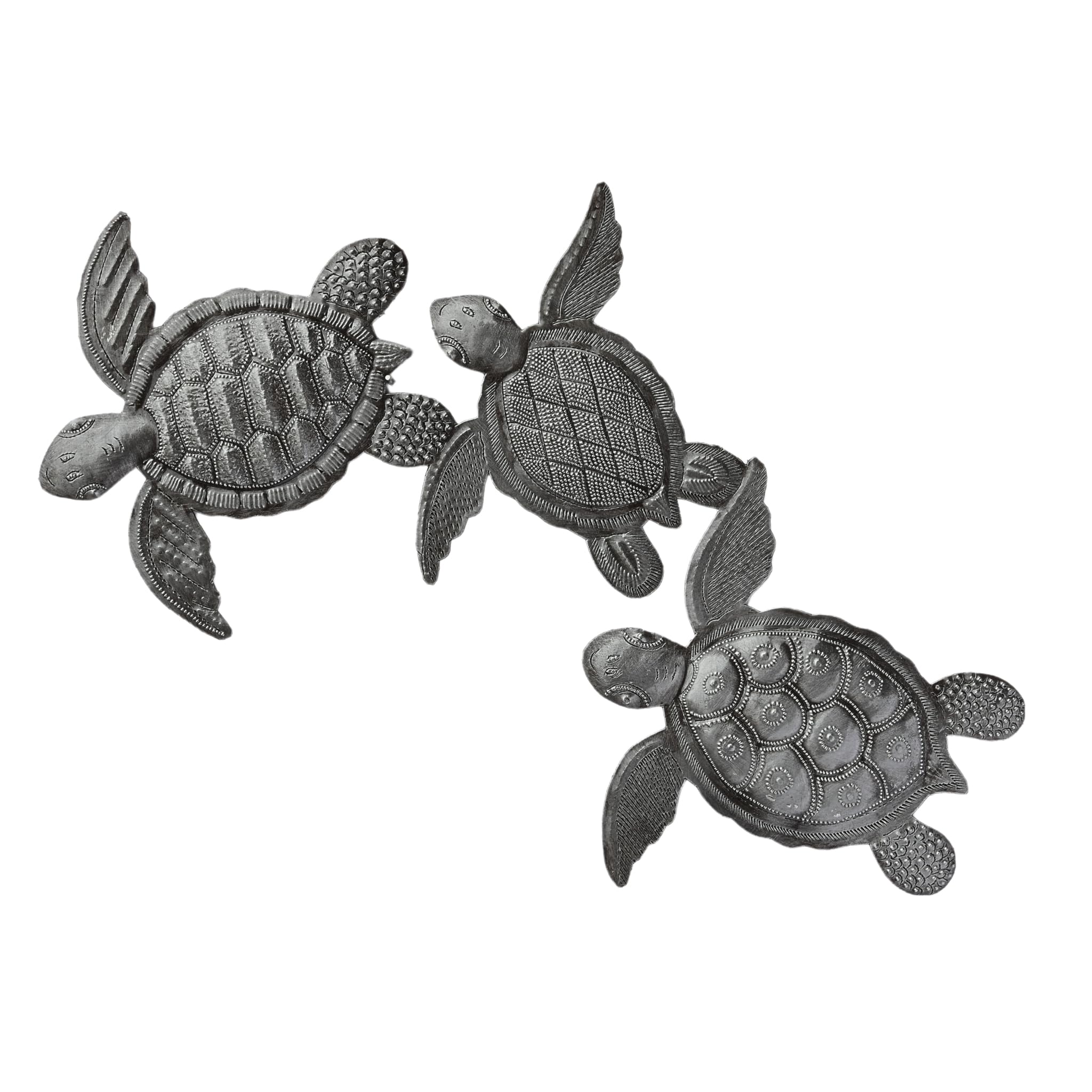Buy Small Metal Turtles, Decorative Sea Life Wall Hanging Figurines ...