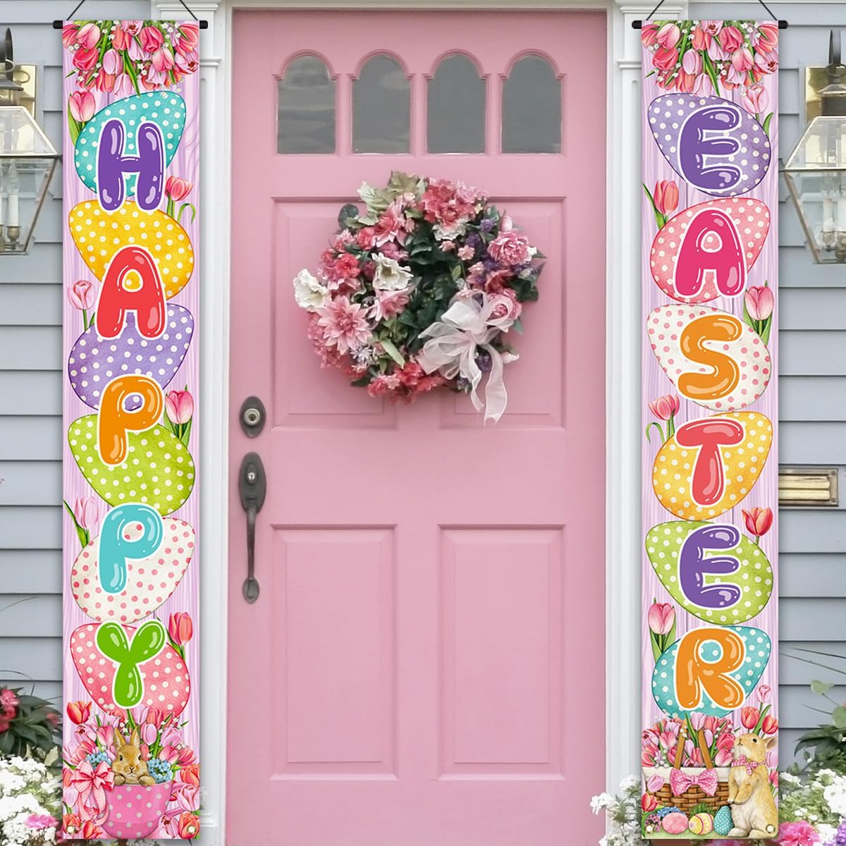 Amazon.com: Easter Decorations Happy Easter Banner Religious Jesus ...