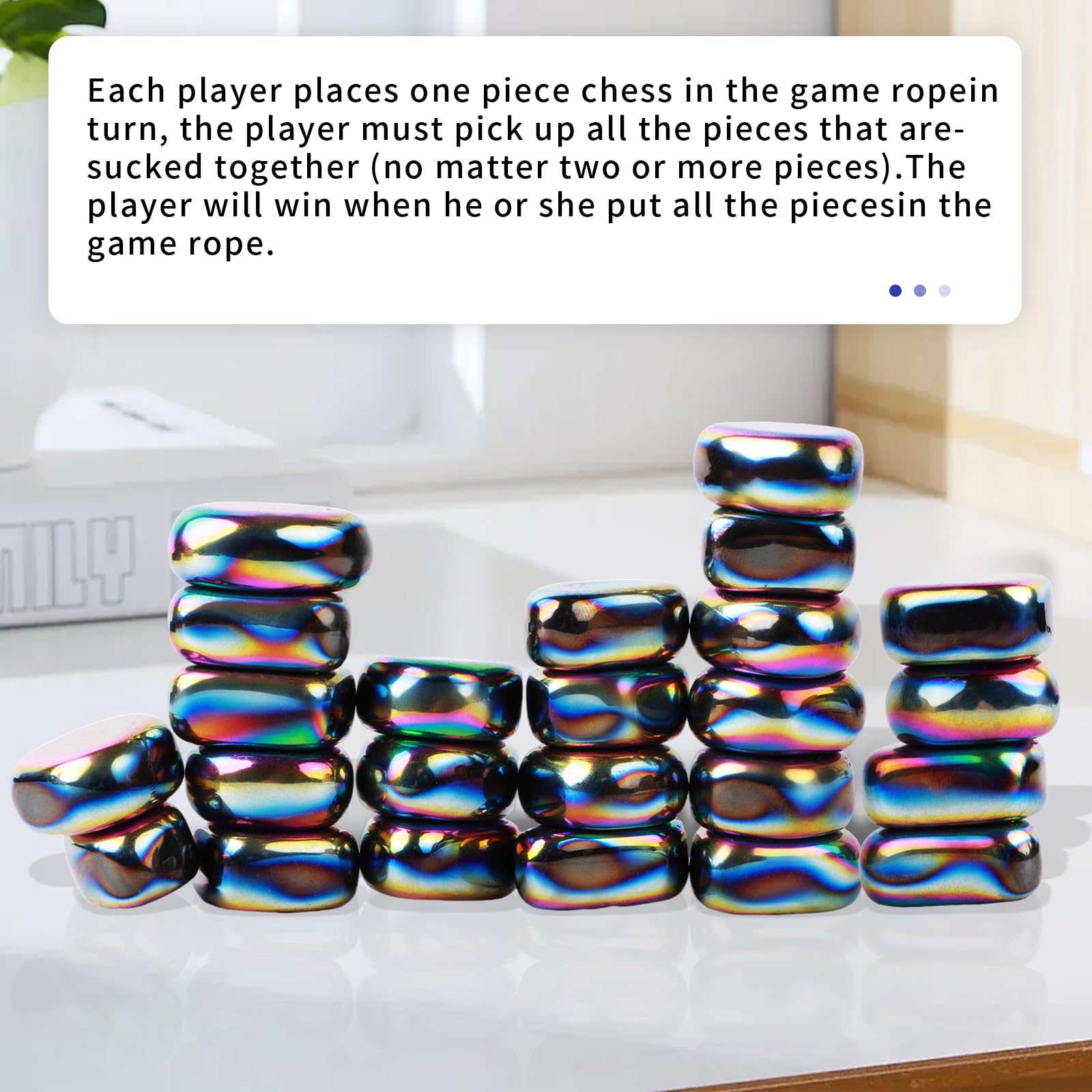 Klask Magnetic Game Magnetic Marble Board Game - Wooden Strategy Game ...