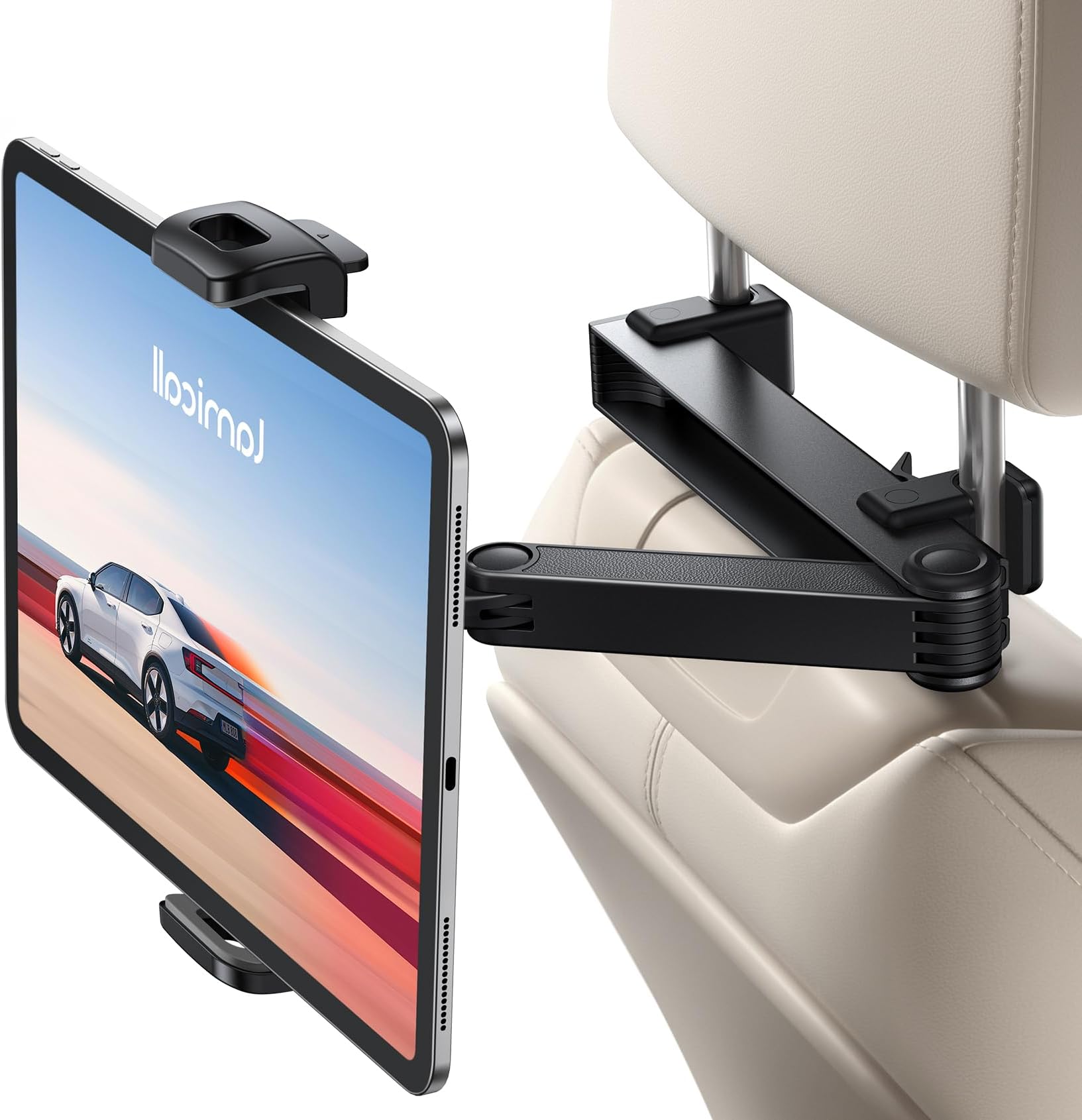 Amazon.com: Lamicall Tablet Holder for Car Headrest - [Lockable] [3 in ...