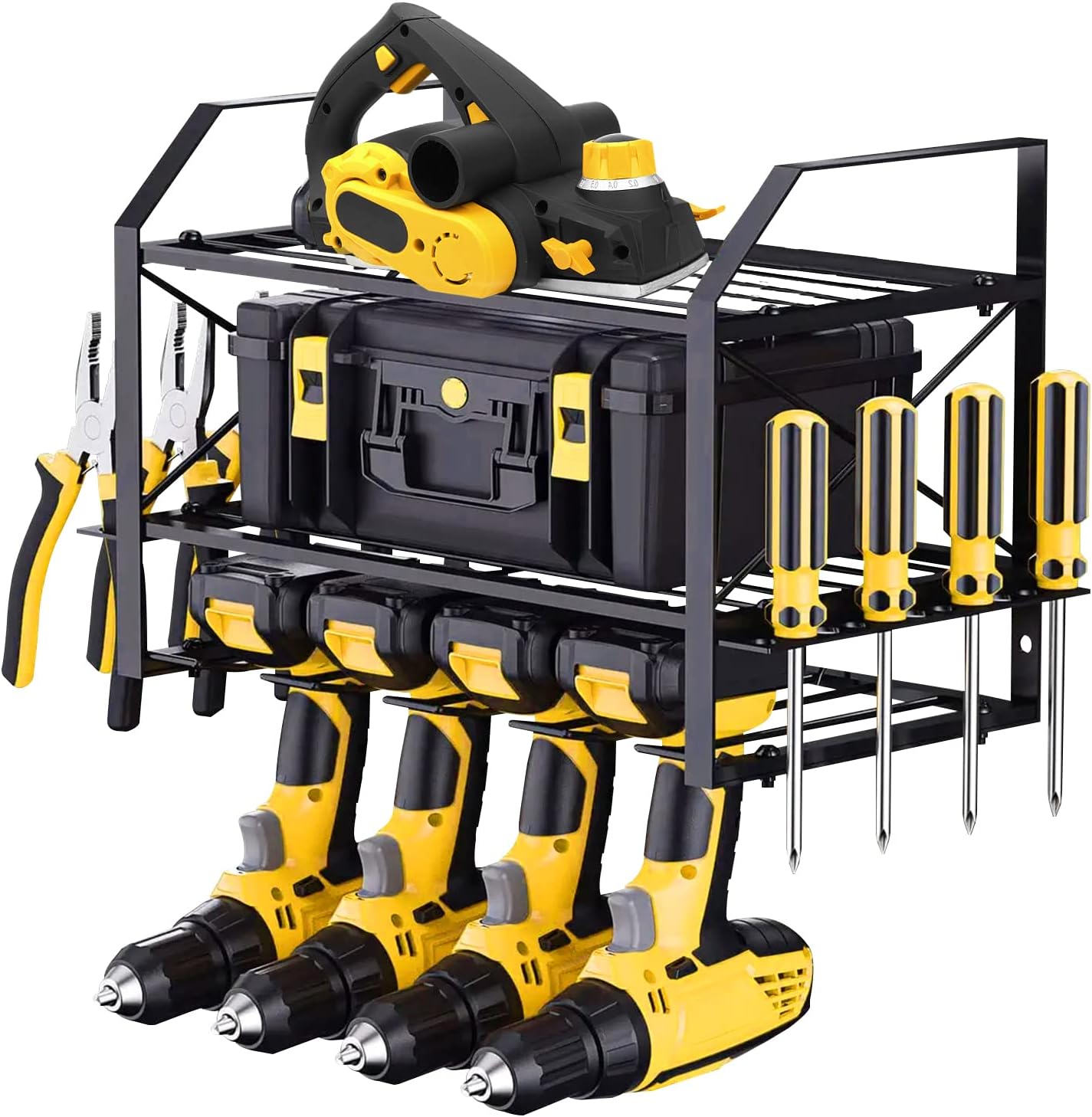 Amazon.com: Power Tool Organizer and Storage for Garage Wall Mount ...