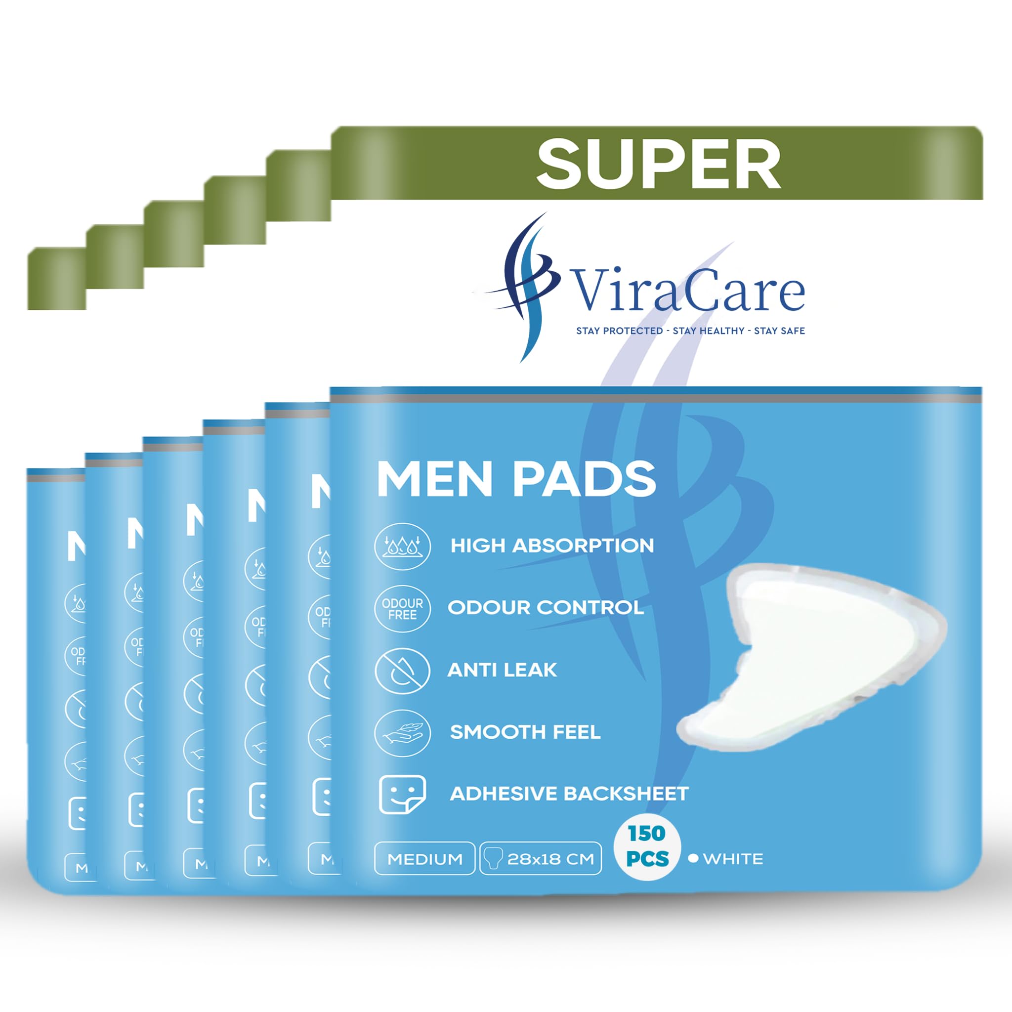 150 x Incontinence Pads Men | Mens Incontinence Pads | Odour Control ...