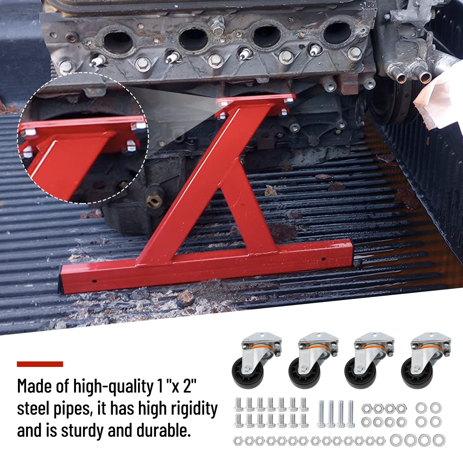 Mechanical Stand Chevy V8 LSX Engine Storage Stand With Casters ...
