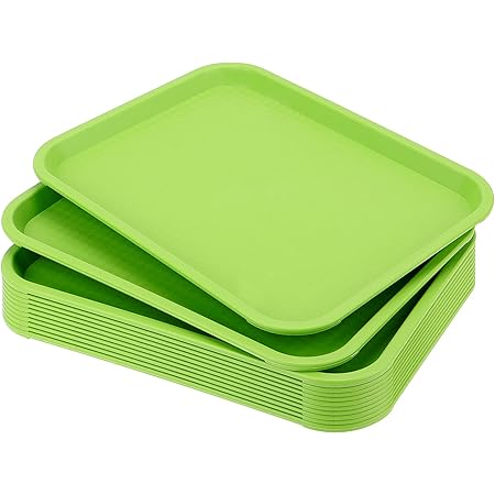 Amazon.com | Lyellfe 3 Pack Restaurant Serving Trays, 12 Inch Round Non ...