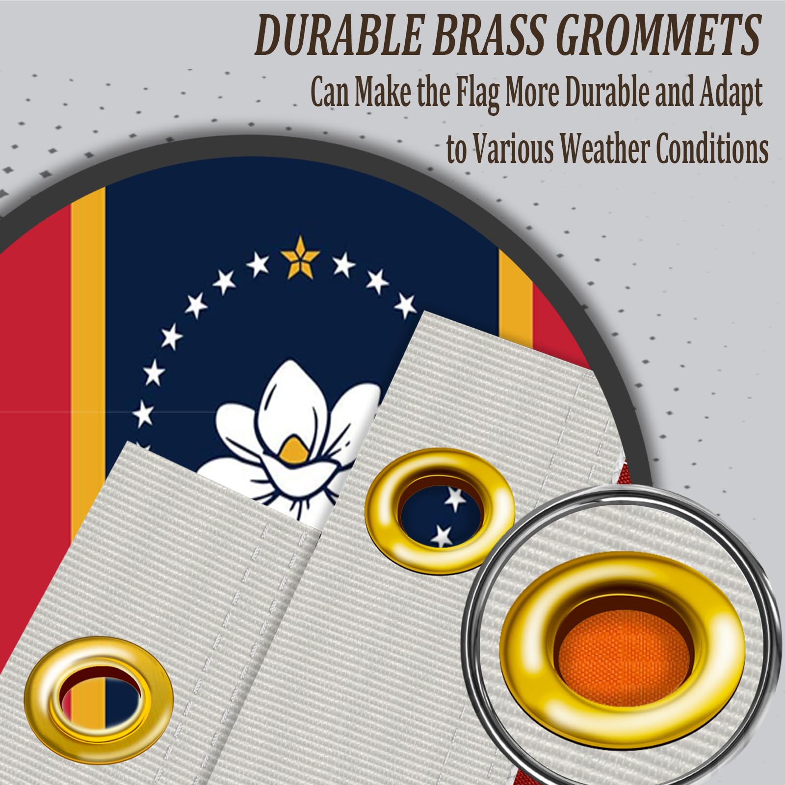 Snapklik.com : New Mississippi State Flag 3x5 Double Sided Outdoor ...