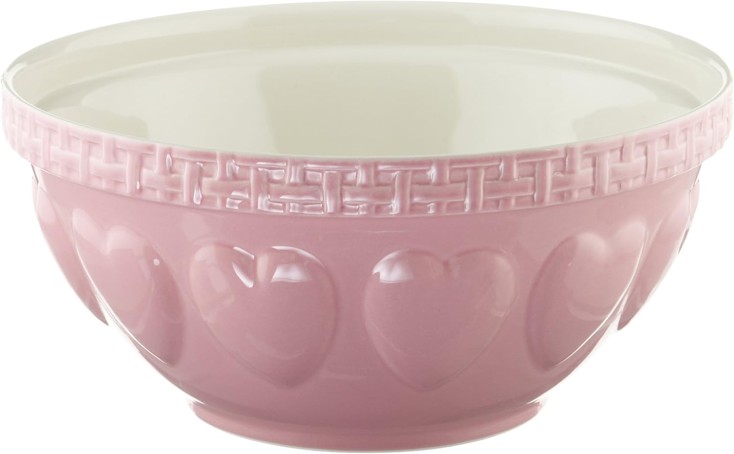 Mason Cash Romantic Heart Mixing Bowl, Pink, 5.25-Qt. : Amazon.co.uk ...