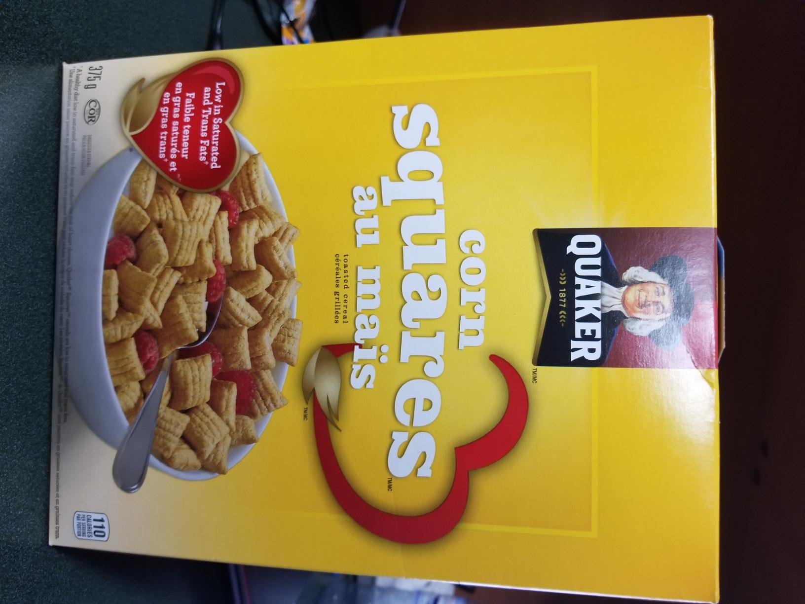 Quaker Corn Squares Cereal, 375 g : Amazon.ca
