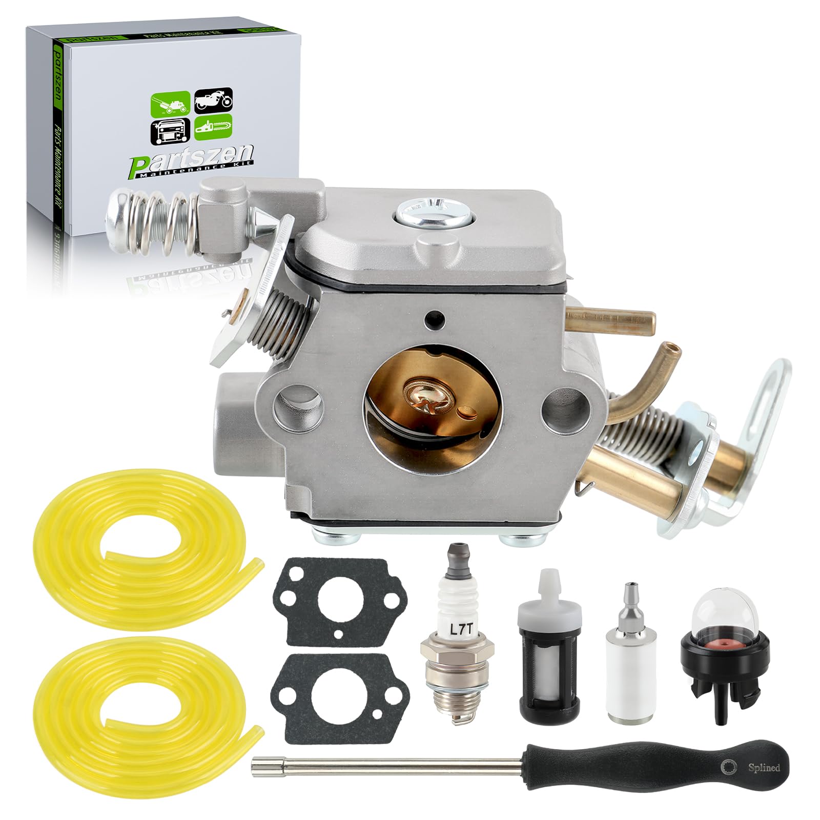 Amazon.com: partszen C1M-H58 UT10519 Carburetor for Zama C1M-H58A C1M ...