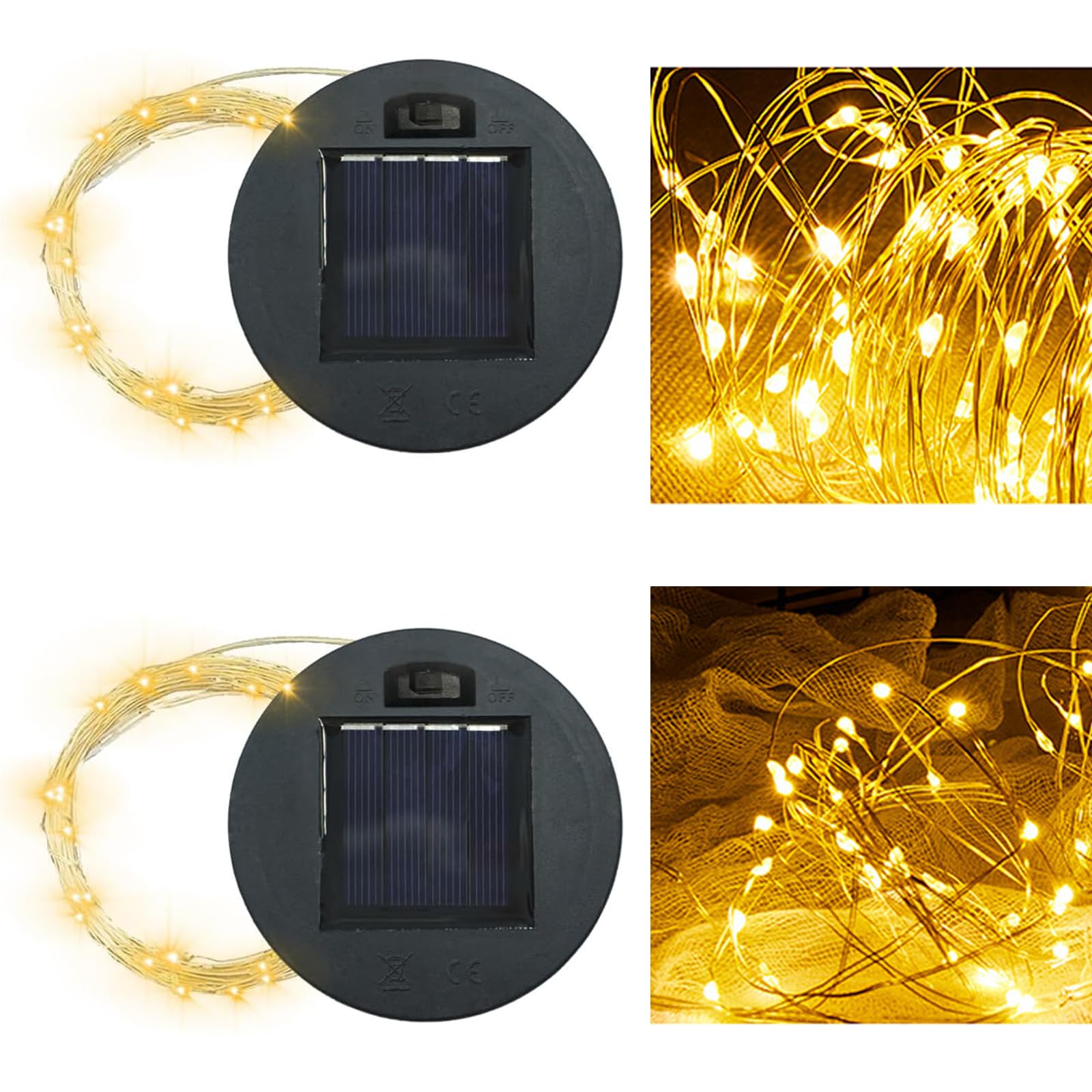 Solar Lights Replacement Top - Solar Panels for Garden Lights, Watering ...