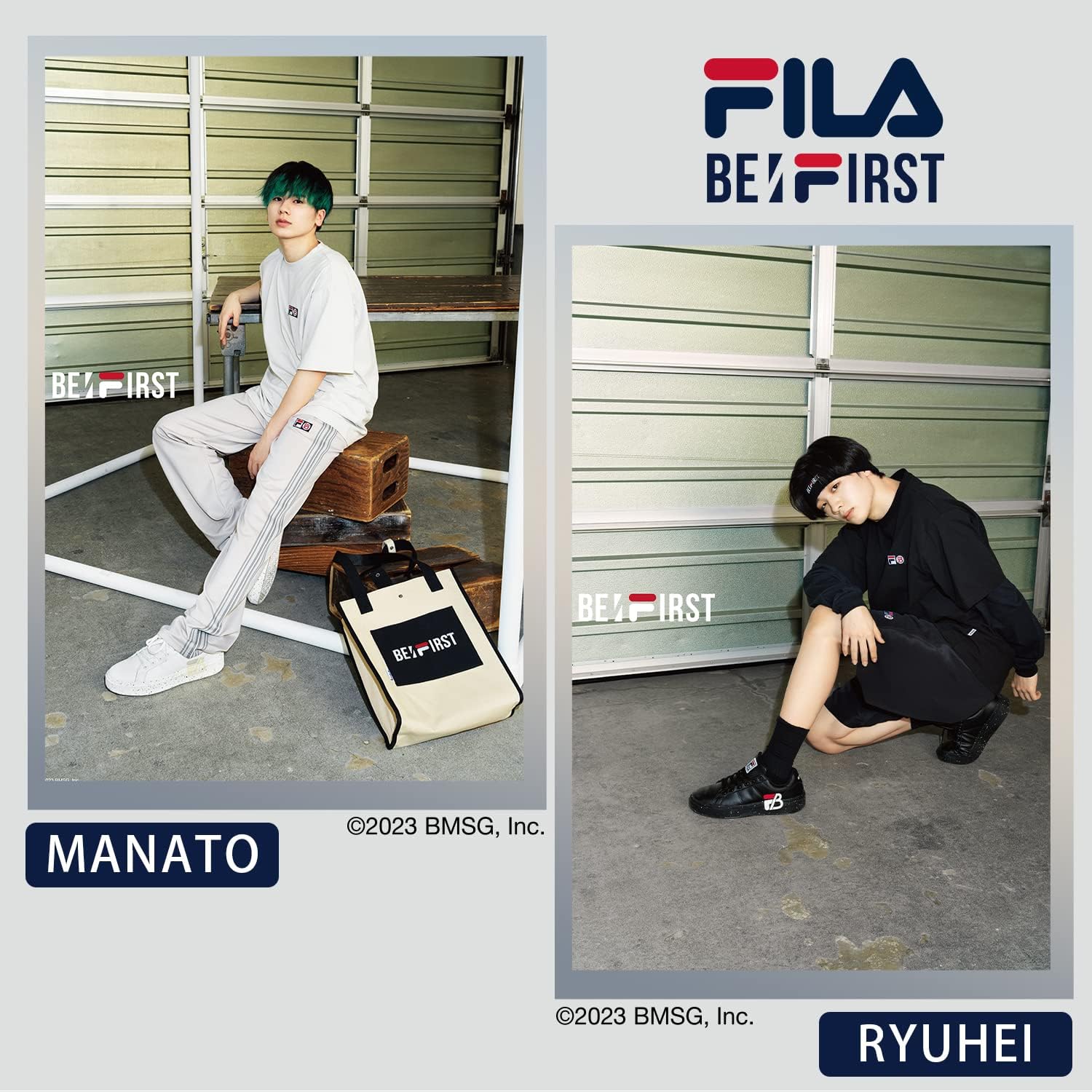 Amazon.co.jp: [フィラ] BE:FIRST コラボ Tシャツ ロゴ 半袖 正規品 SOTA SHUNTO MANATO ...