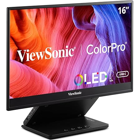 Amazon.com: ViewSonic VG1655 15.6 Inch 1080p Portable Monitor with 2 ...