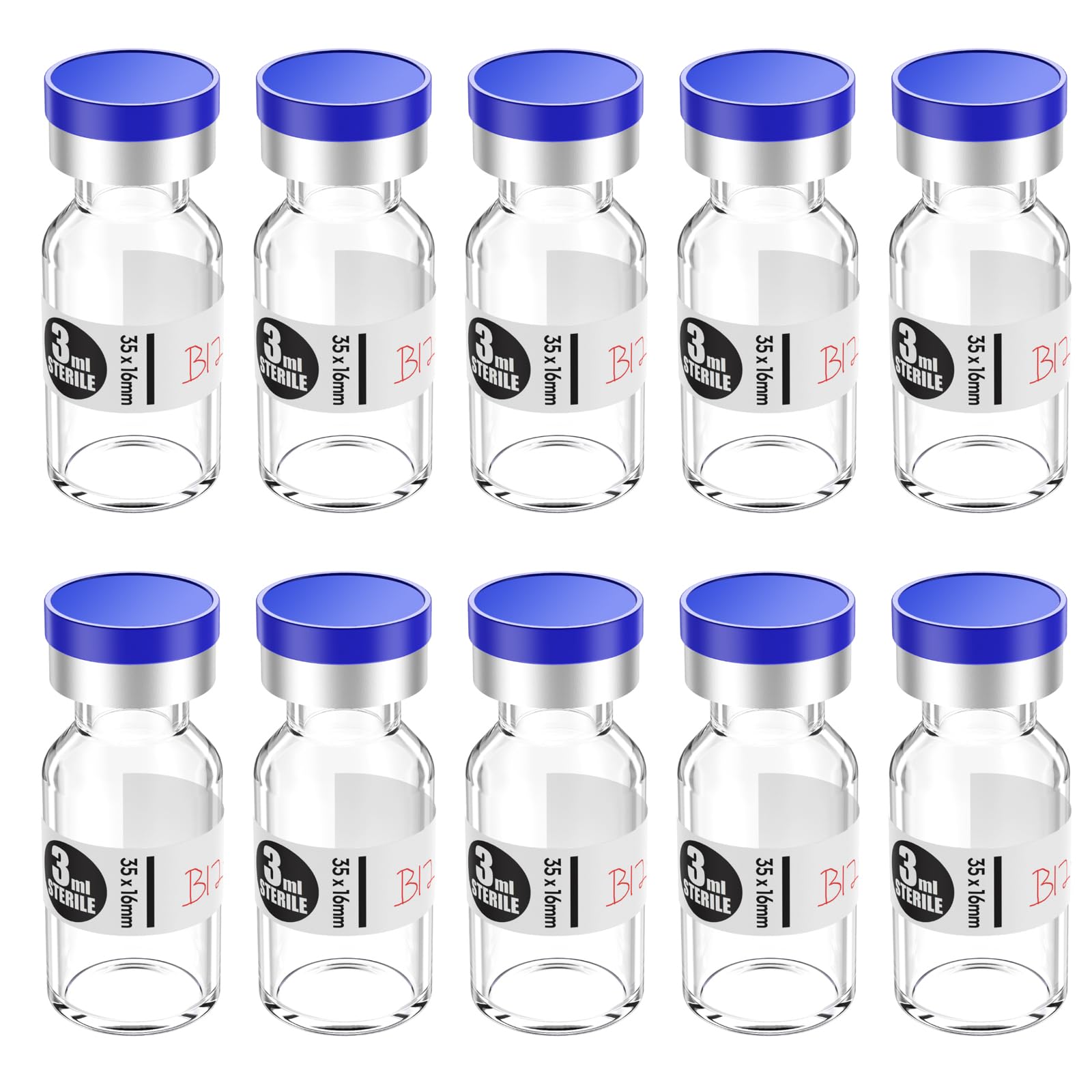 Snapklik.com : Biocomma 3ml 10pcs Sterile Empty Vial