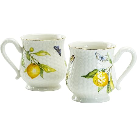 Grace Teaware Lemon Bee Fine Porcelain 11-Piece Tea Set