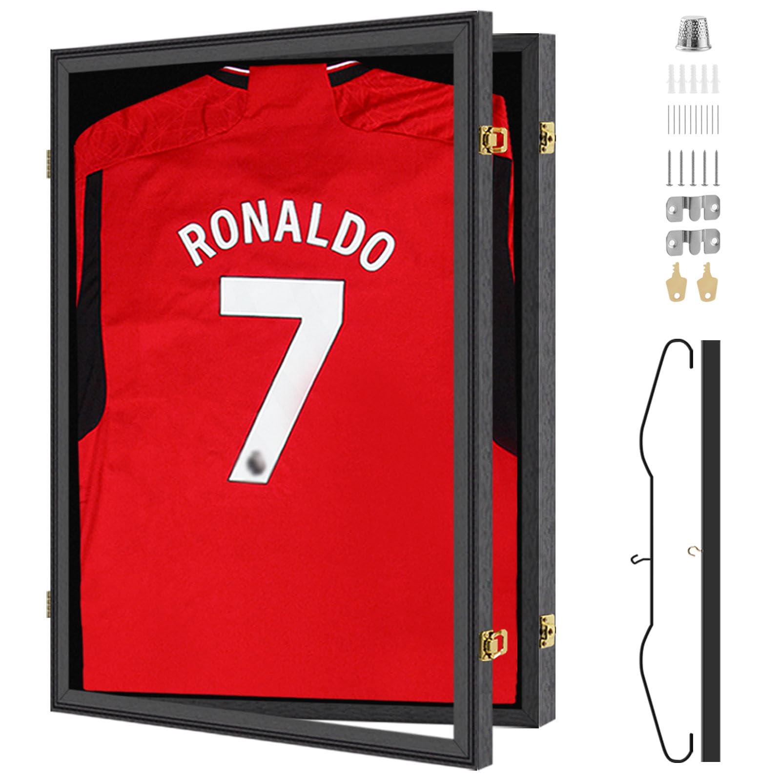 Amazon.com: Neuermond 1-Pack Sports Jersey Frame Display Case Set ...