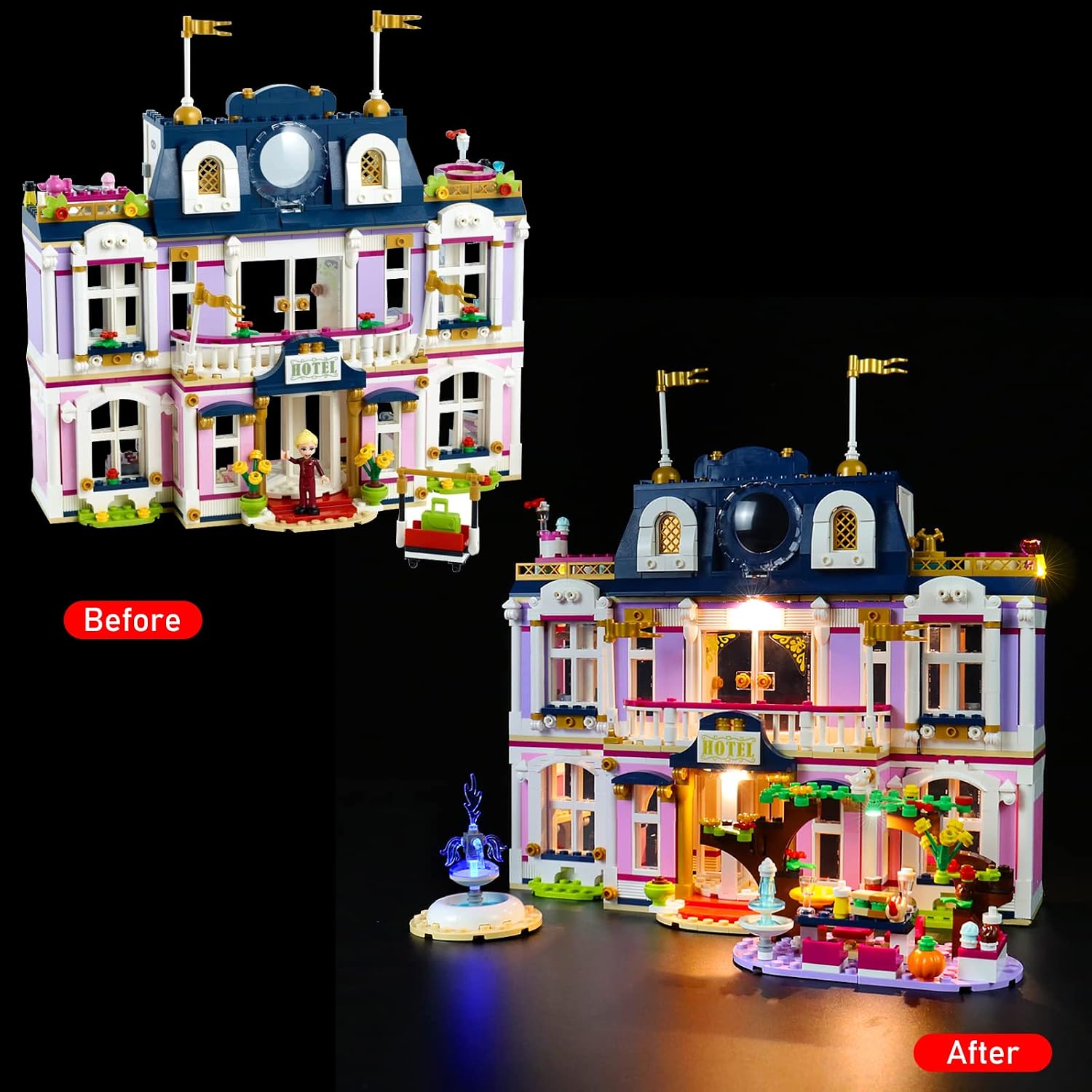 Led Light Set for Lego Heartlake City Grand Hotel,Decoration Light Kit ...