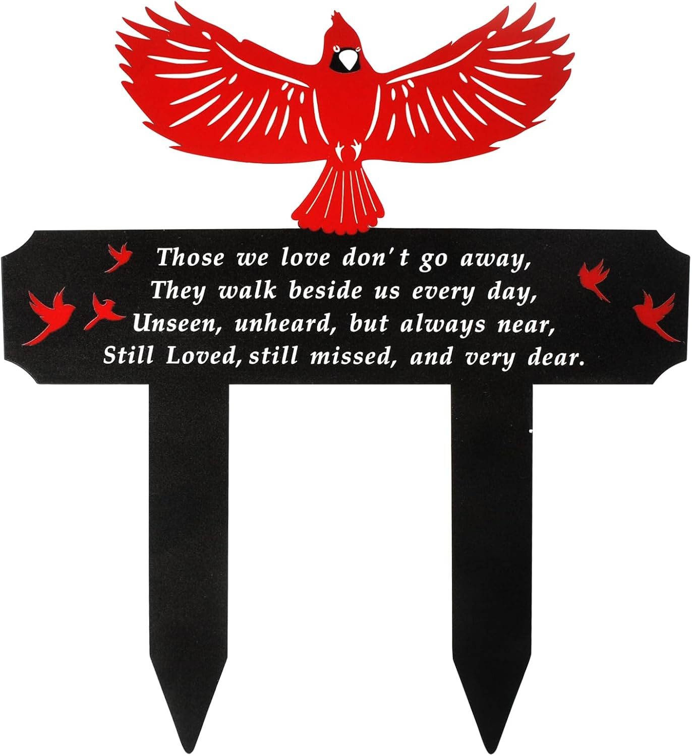 Amazon.com: Tkifoda Memorial Grave Markers, Double Sided Metal Garden ...