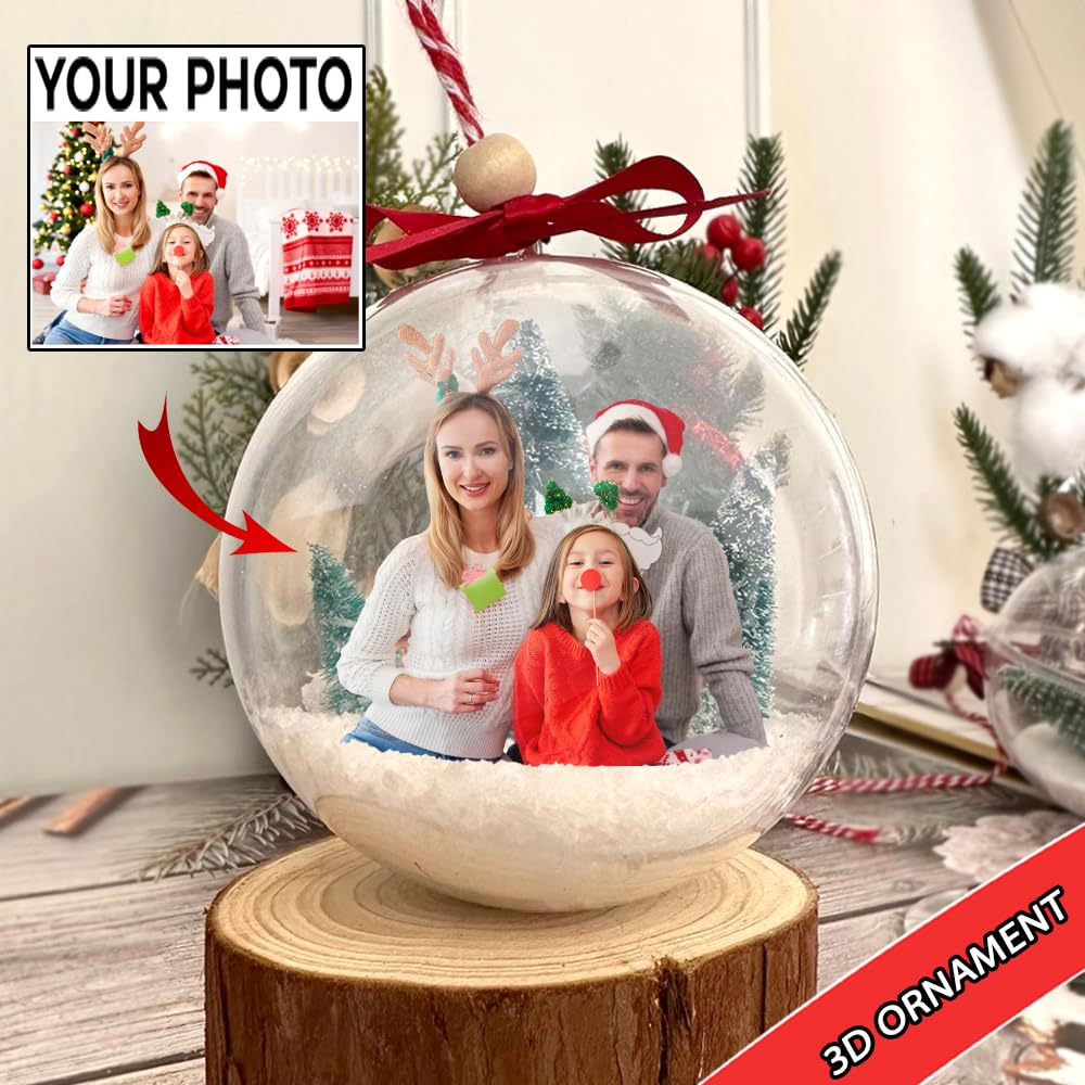 Personalized Snow Globe Ornament