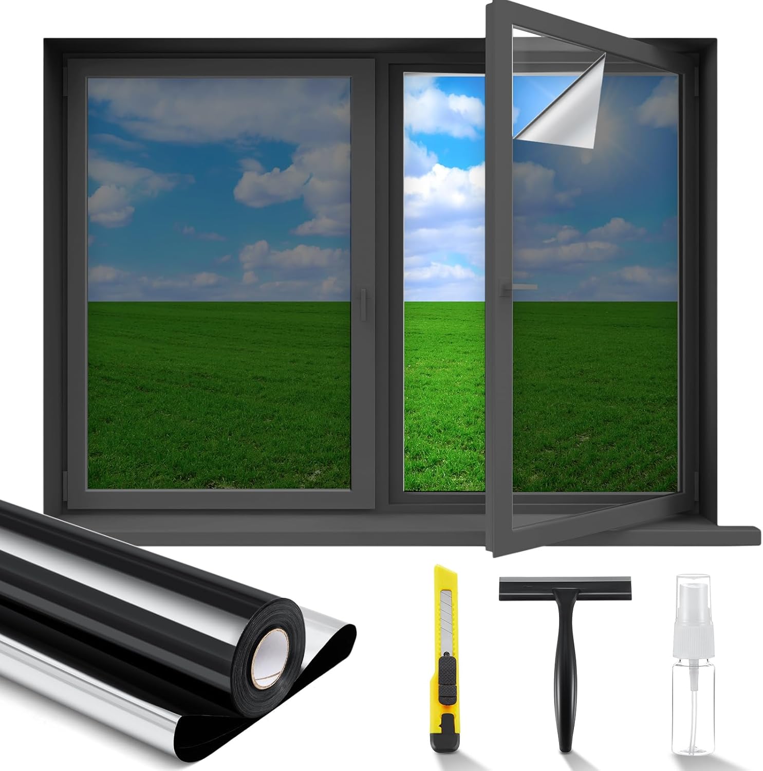 Amazon.com: Innconee One Way Privacy Window Film 36 Inch x 100 ft ...