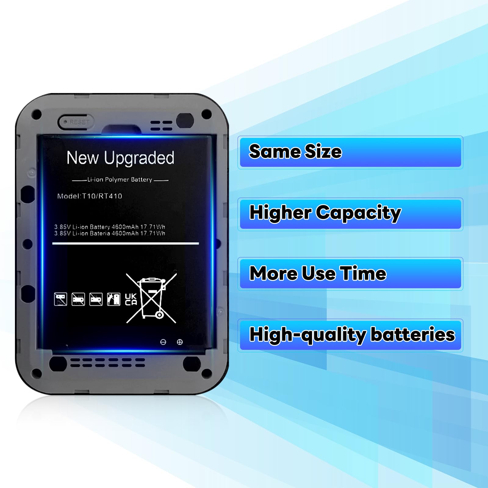 Snapklik.com : OHZHAO 4600mAh Replacement T10 Battery For Franklin T10 ...