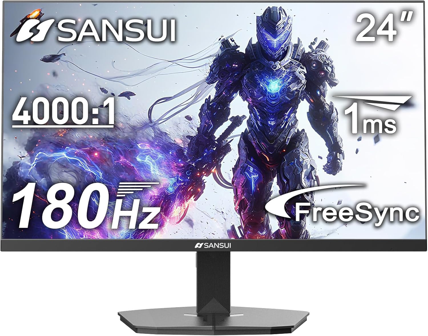 Amazon.com: SANSUI 24 Inch Gaming Monitor 180Hz, DP 1.4 & HDMI 2.0 ...