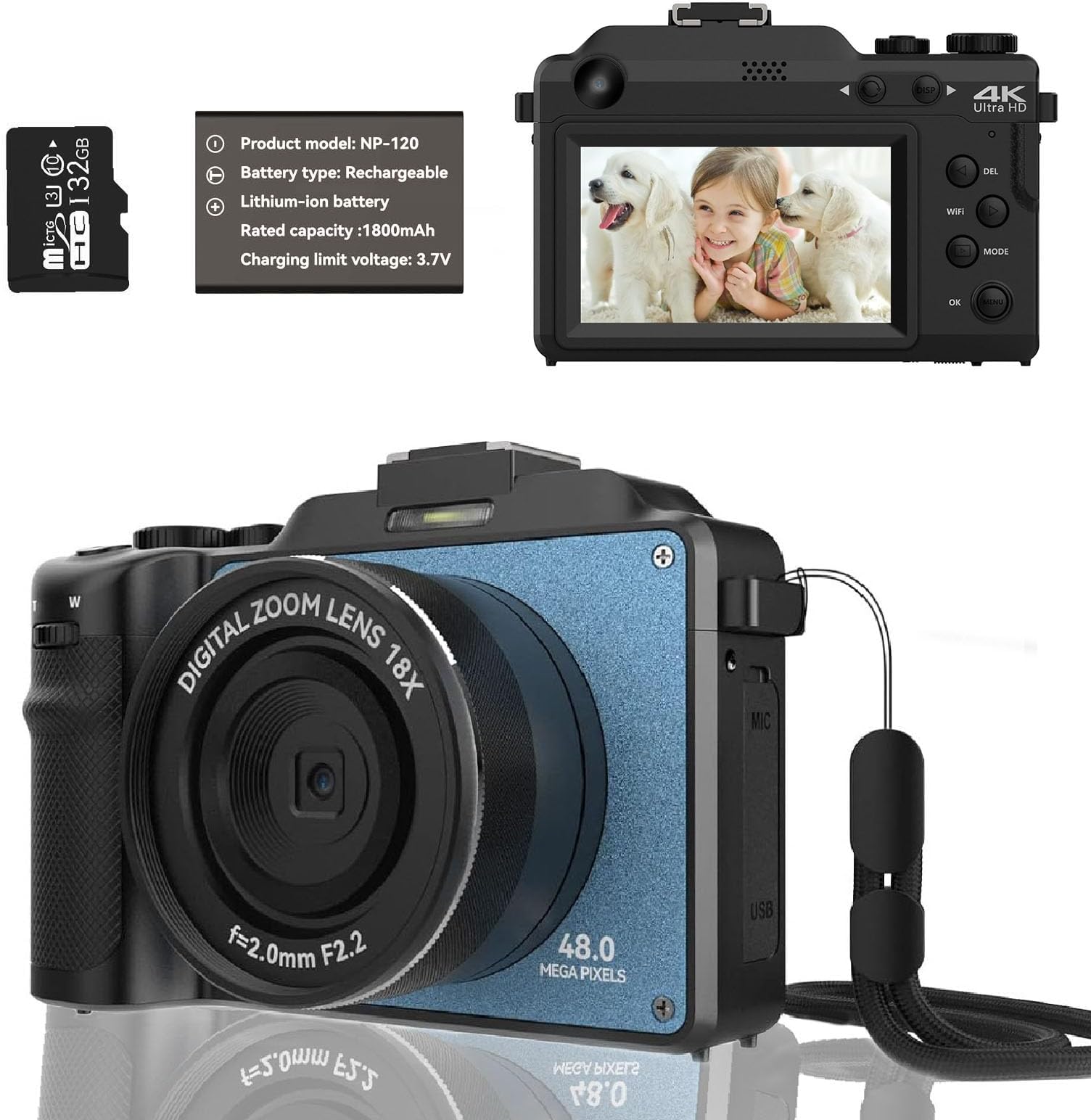 Amazon.com : Paper Shoot Camera - 18MP Compact Digital Papershoot ...