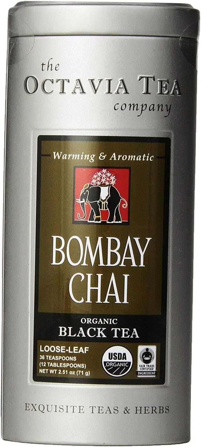 Amazon.com : Octavia Tea Bombay Chai (Organic, Fair Trade Black Tea), 2 ...