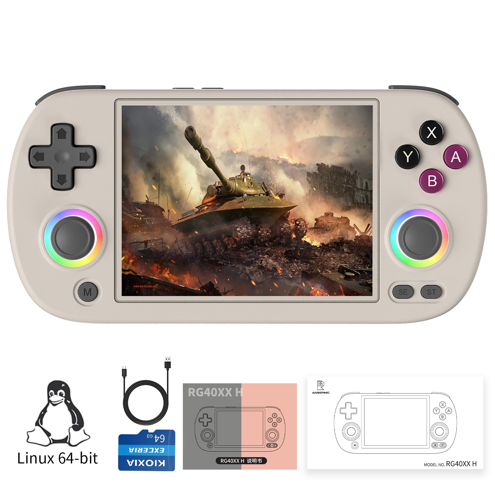 Amazon.com: RG40XX H Retro Handheld Game Consoles RG40XXH Retro Gaming ...