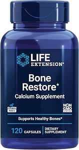 Amazon.com: Life Extension Bone Restore Calcium Supplement, Vitamin D3 ...