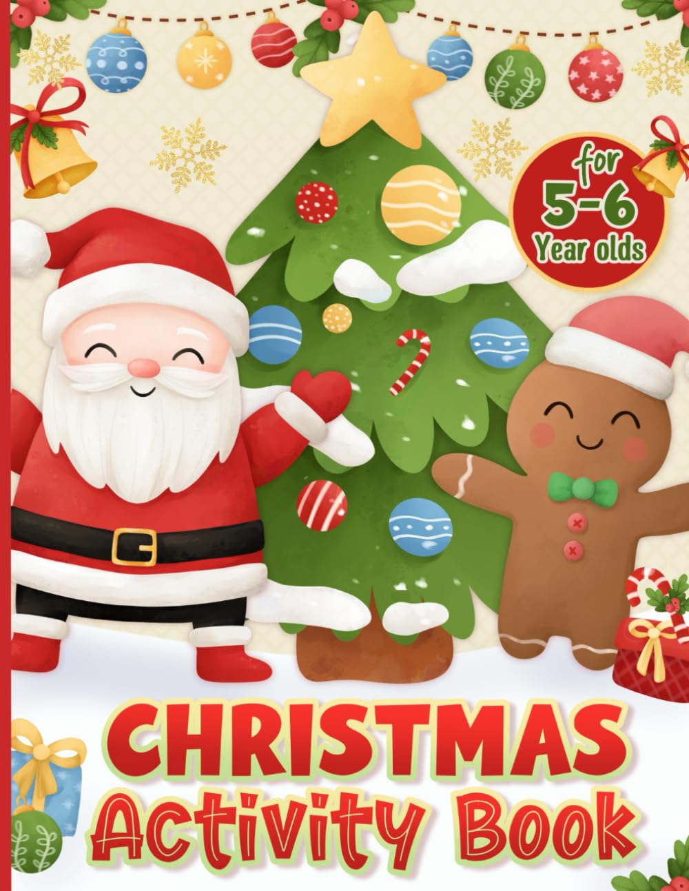 Christmas Activity Book for 5 - 6 Year Olds: BJB Publishing ...