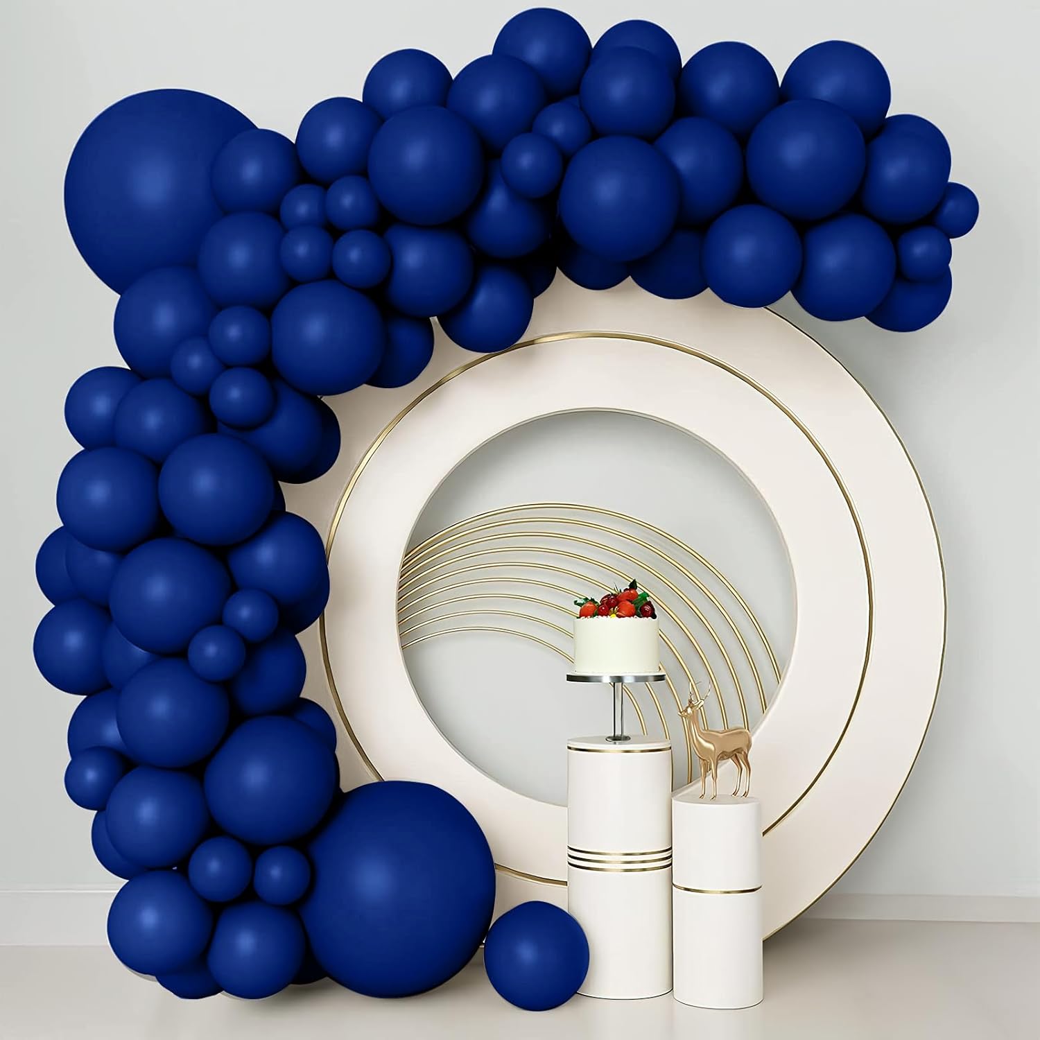Globos azul marino, 50 unidades, globos azul marino de 12 pulgadas ...