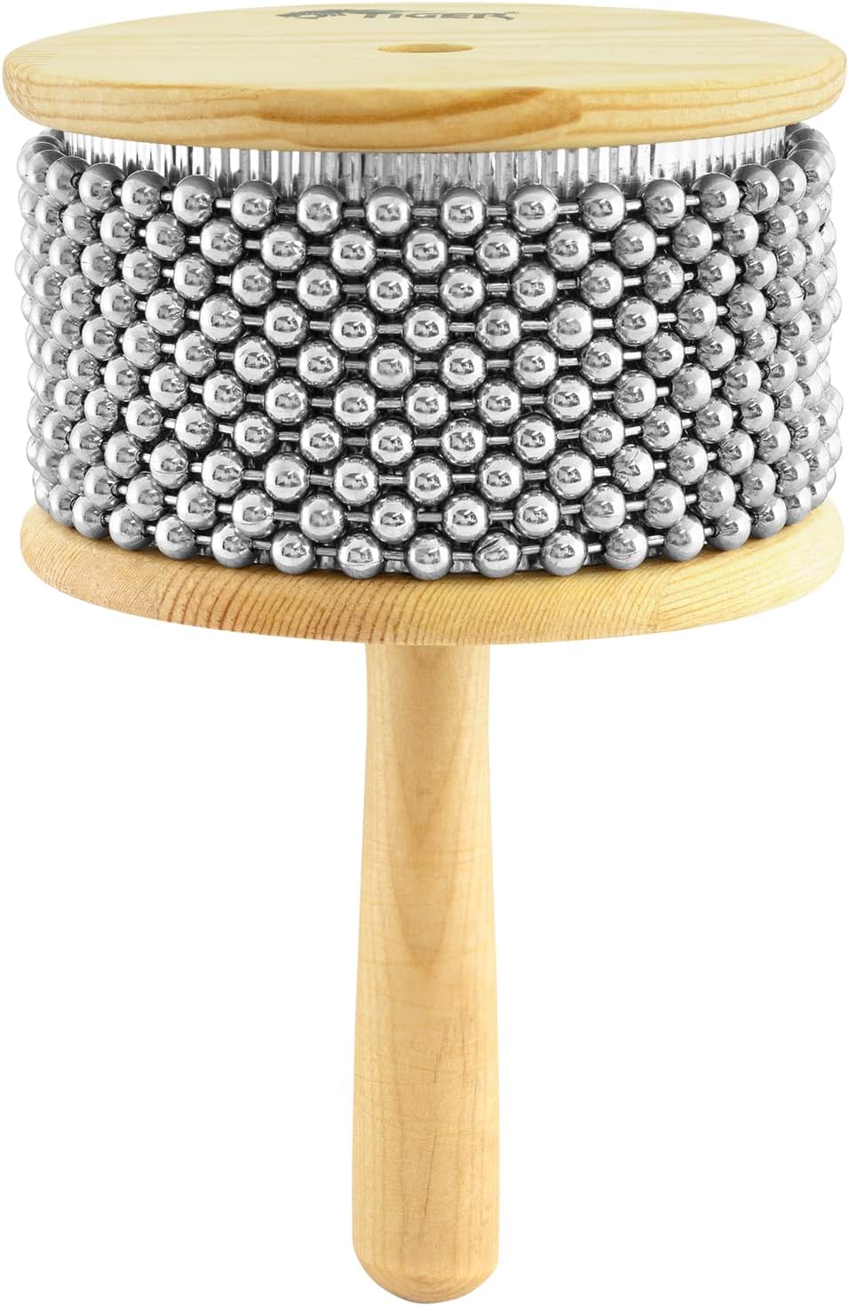TIGER CAB14-NT Large Wooden Cabasa/Afuche - Steel Beads - Shaker ...