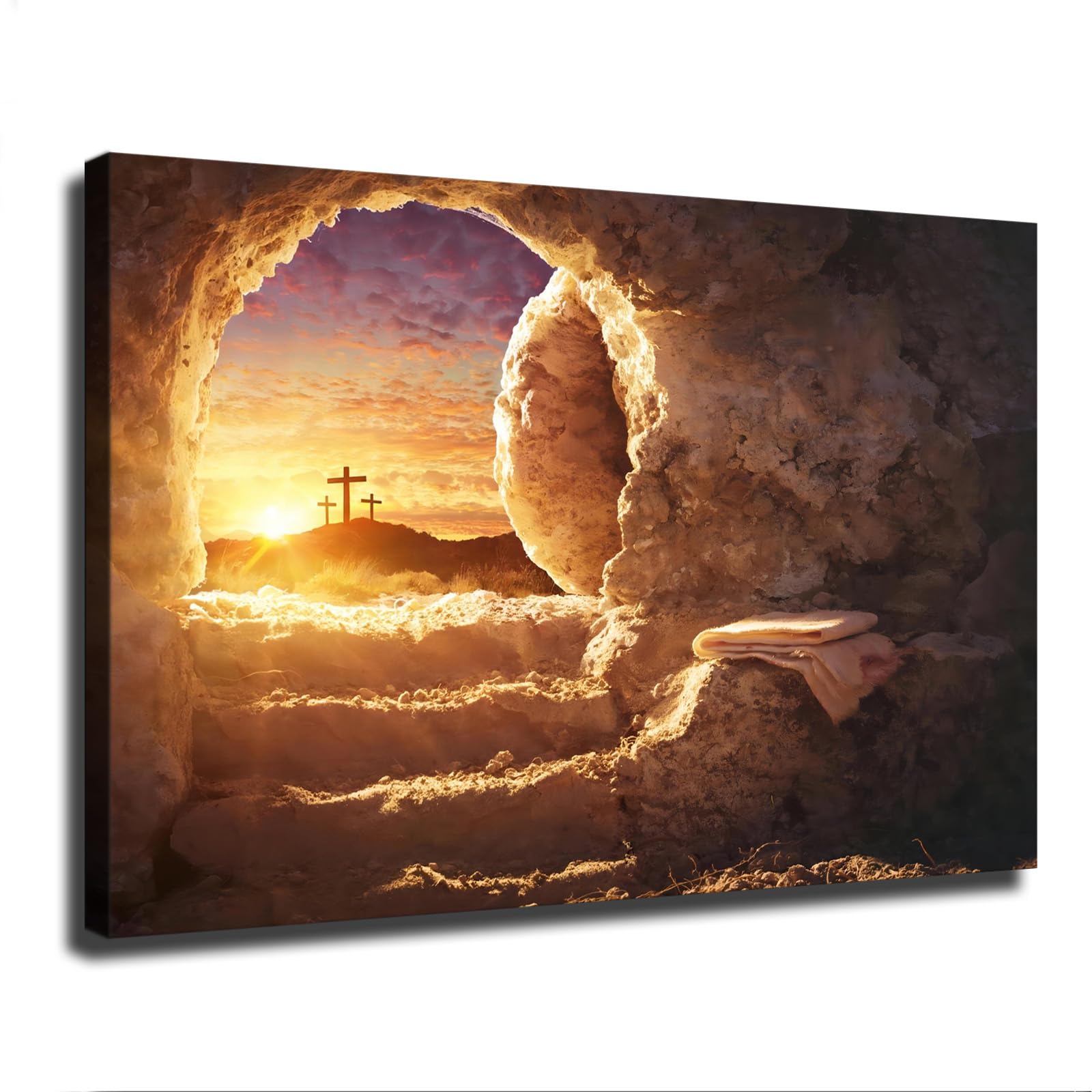 Easter Resurrection Empty Tomb Empty Tomb While Light Image & Photo